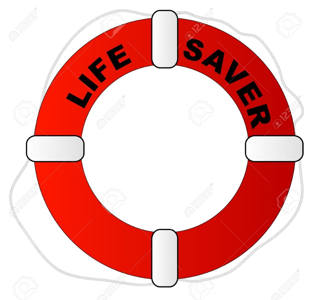 red-and-white-life-preserver-with-words-life-saver-Stock-Vector - Paul ...
